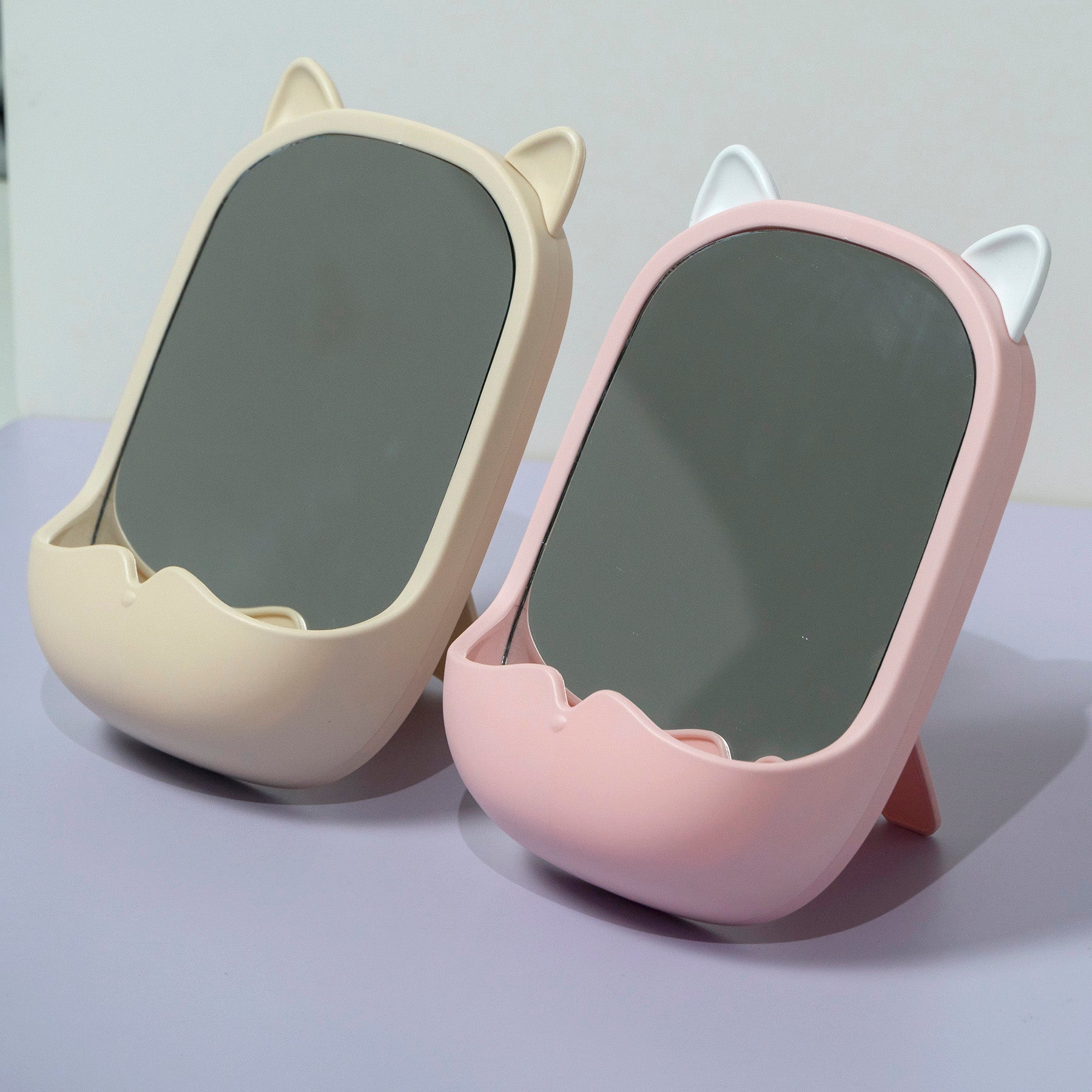 Cat Ear Table Mirror (6Pcs) - UBKWS1228 – Unboxkar Wholesale